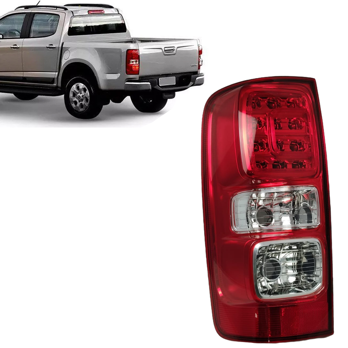 Kit Farol E Lanterna Traseira Led S10 2012 Ate 2016