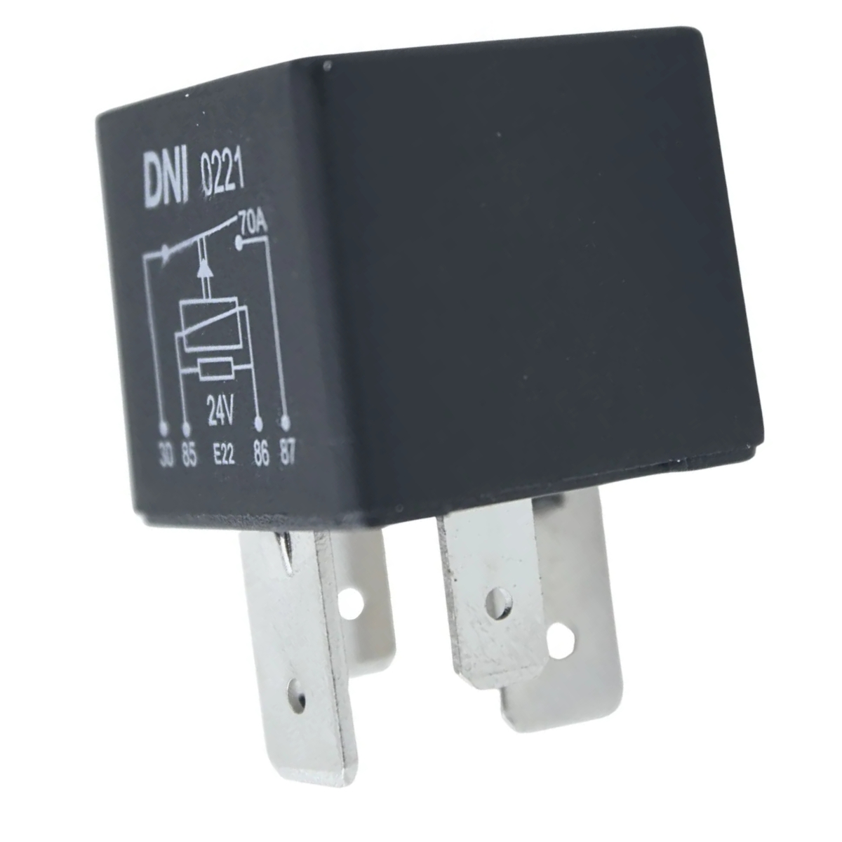 Rele Auxiliar MB VOLV SC MAN DAF sem Suporte 70A 24V 81259020264 81259