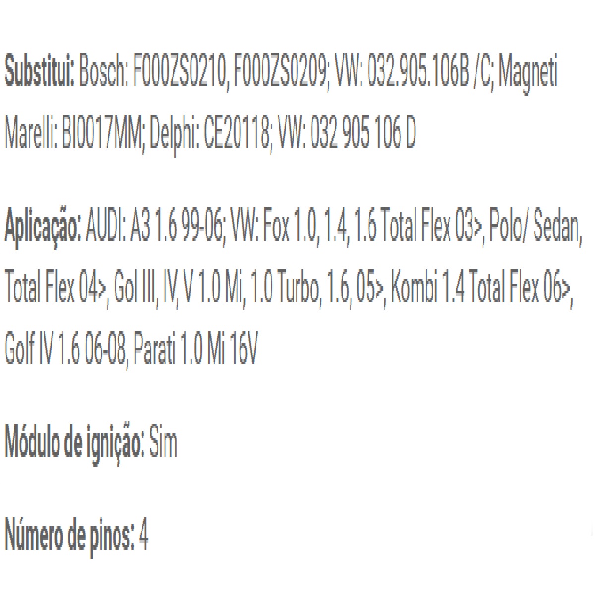 Vela Ignicao Mais Bobina De Ignicao Fox Gol Polo Kombi Parati