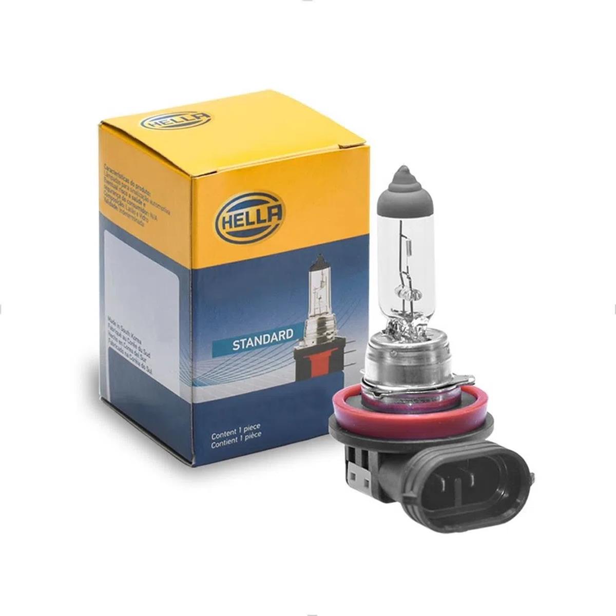 Lâmpada H16 Hella 3200K 12V 19W PGJ19-3 Farol de neblina Standard