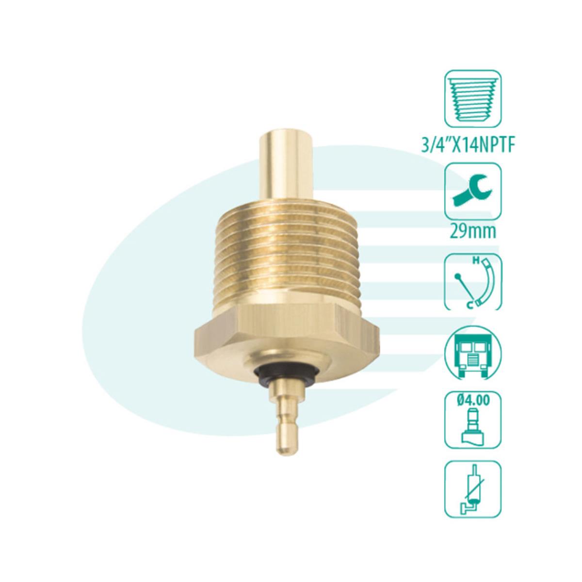 Sensor Temperatura Painel Xc4510884Aa Bg5X12A648Aa Tjg919501A 12-220 c