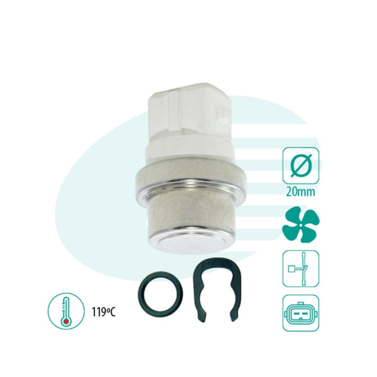 Interruptor Termico Radiador Cebolao Bora Golf New Beetle 191919369A 7