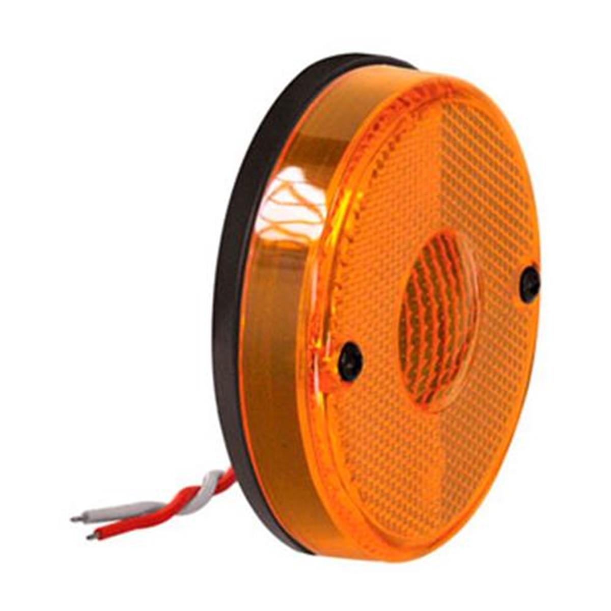 Lanterna Led Lateral Base Reta Amarelo