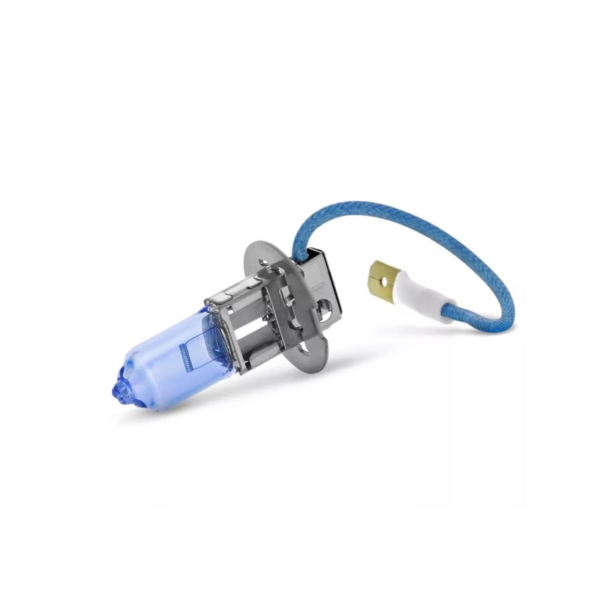 Lampada H3 24V 55W Super Branca 2D 6000K 3000L Embalagem 2 Unidades