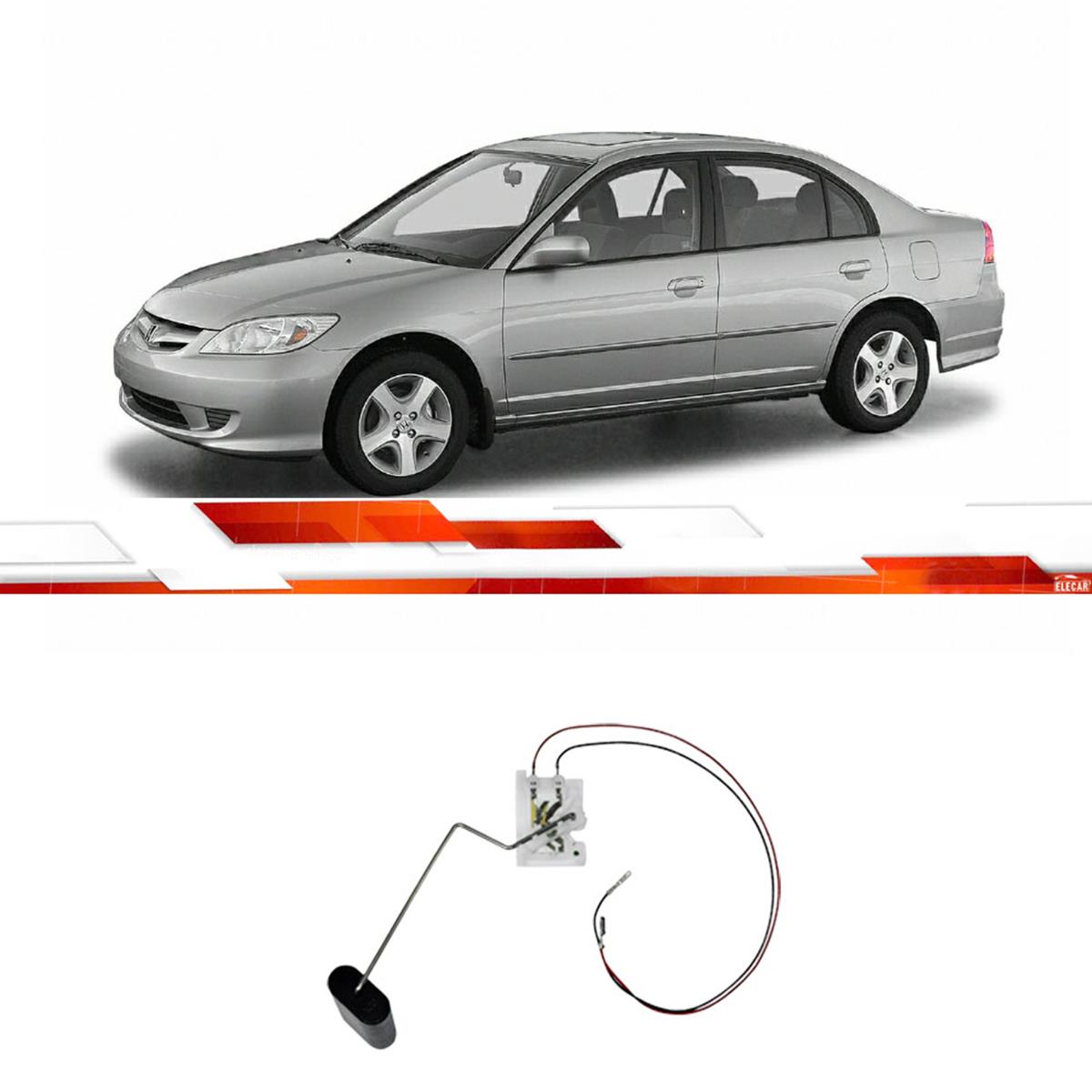 Sensor Nivel Combustivel Civic 2006 Ate 2007 Gasolina 17047Sna000 Conj