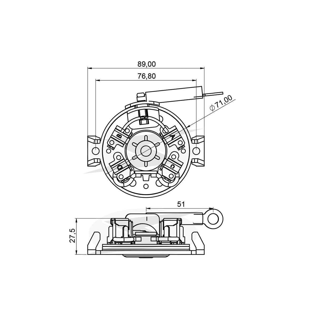 Porta Escova S10 Trailblazer 2.8 2015 em diante 1206997 24585283 escov