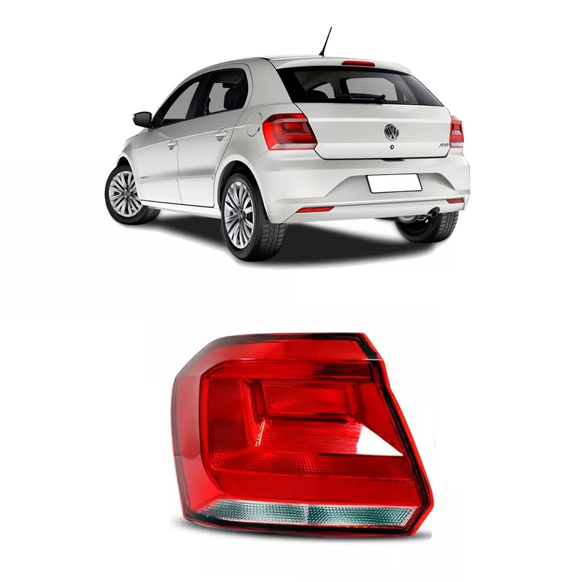 Lanterna Traseira Gol G7 G8 2017 2018 2019 2022 LE Bicolor